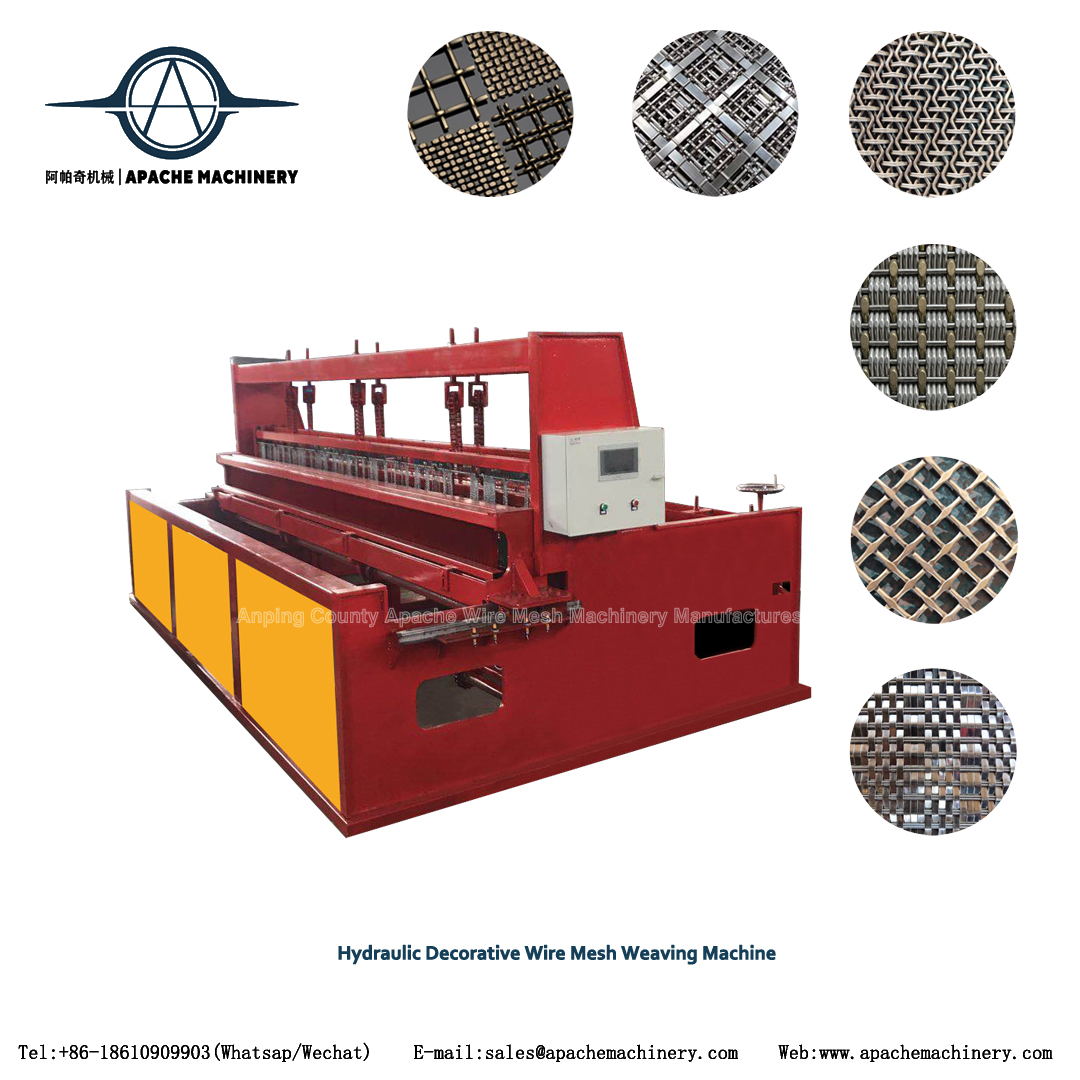A-IV Hydraulic Decorative Wire Mesh Machine – ApacheMachinery